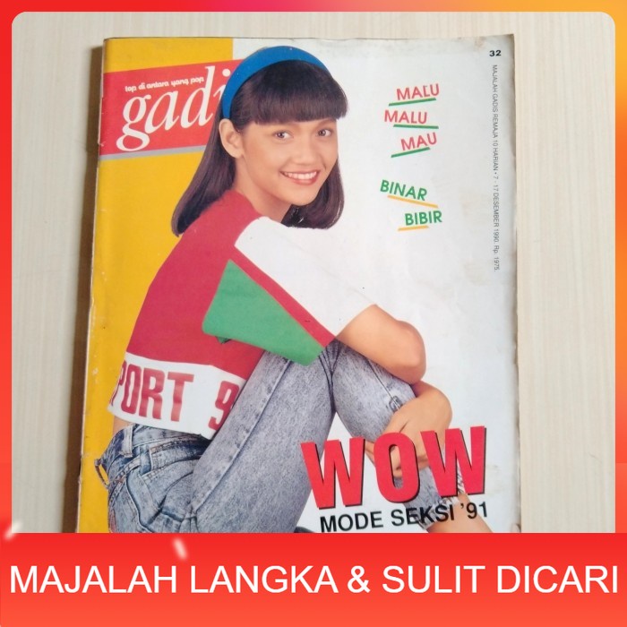 Jual Majalah GADIS No.32 Des 1990 SHEILA MUTIA (RARE ITEM) Langka | Shopee Indonesia