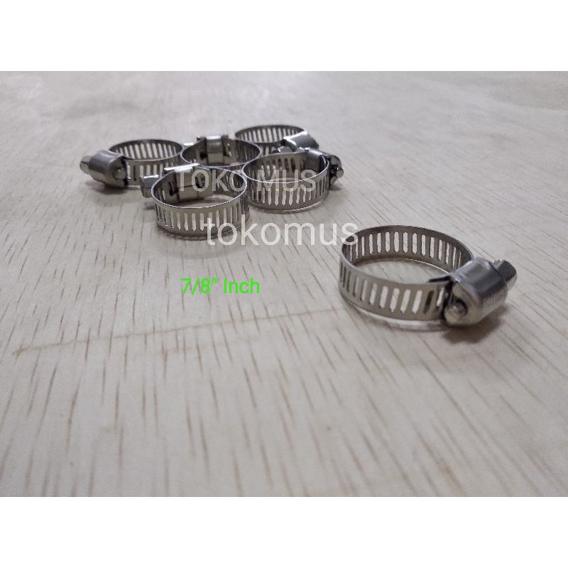 Jual Klem Ring Selang Stainless/ Hose Clamp 7/8 Inch | Shopee Indonesia