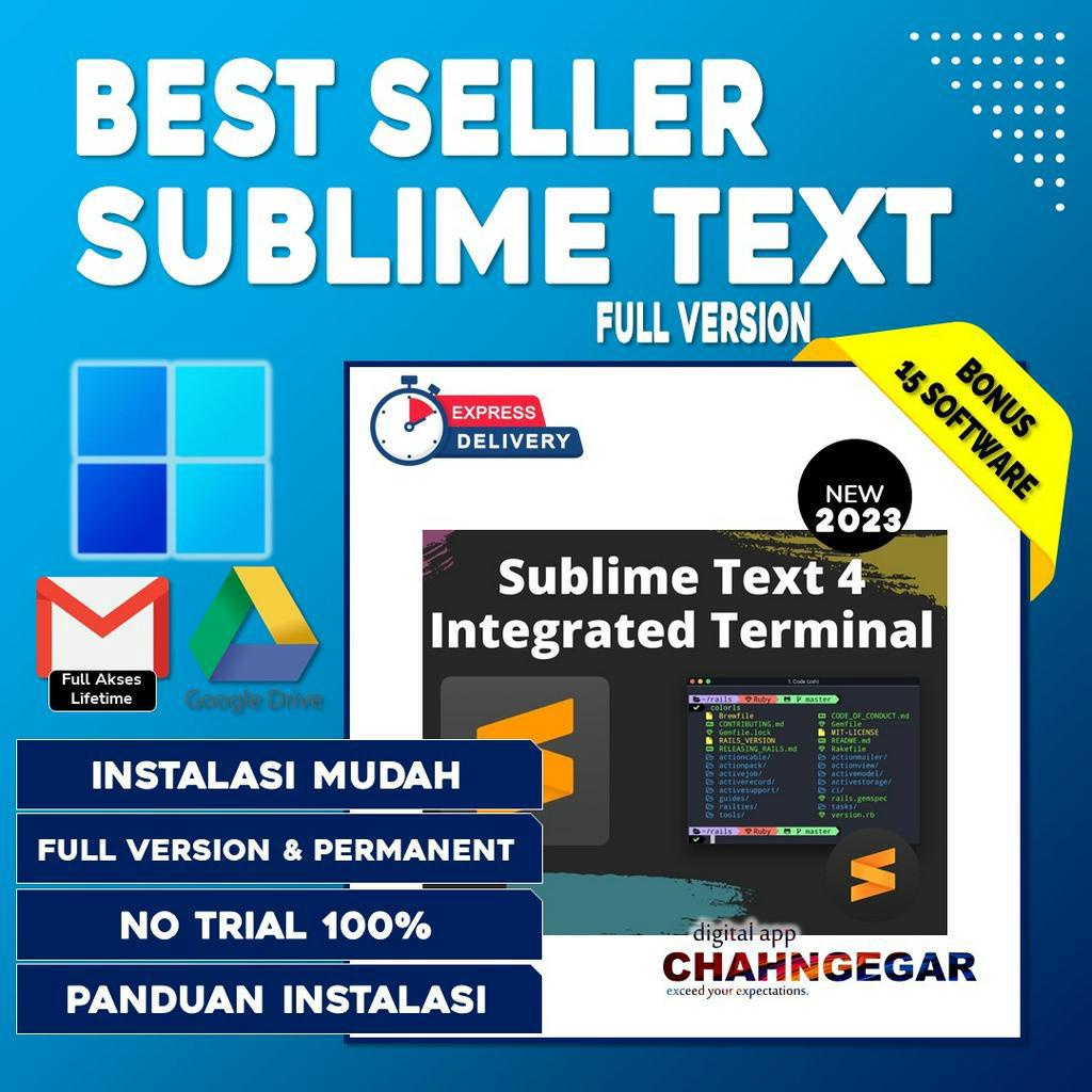 Jual Software Sublime Text 4 Pro Full Version | Shopee Indonesia