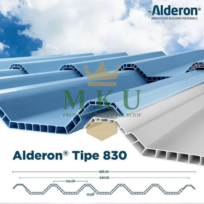 Jual Atap uPVC Alderon -830 10 mm (Semi Transparan / Translucent) - 1/2 ...