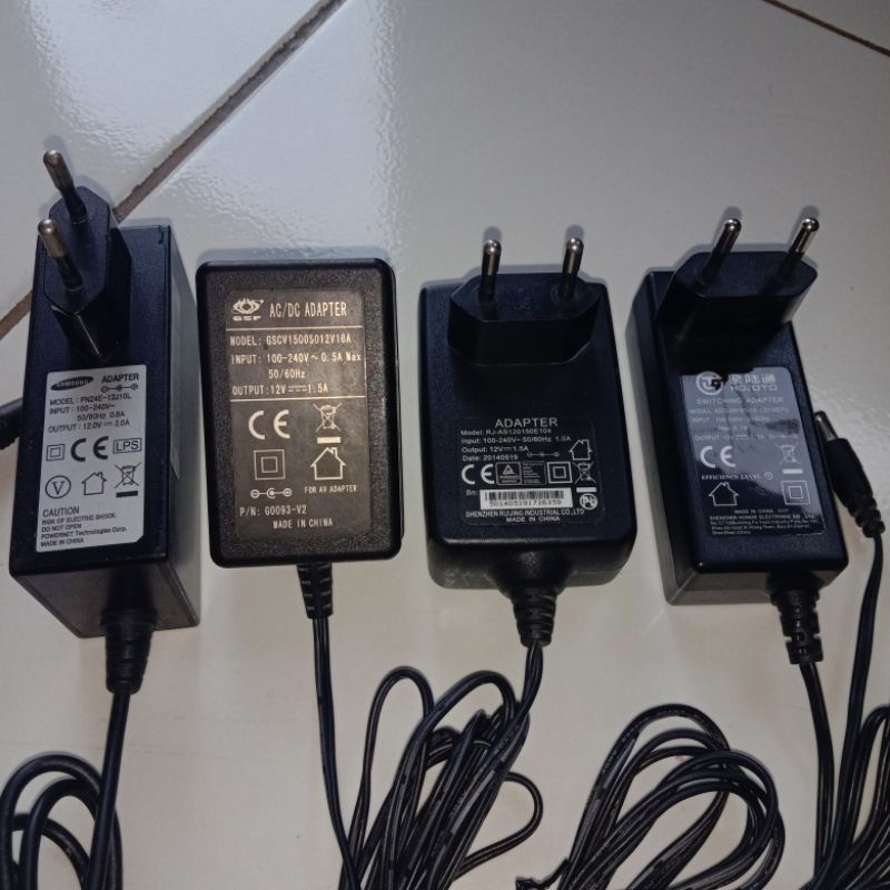 Jual adaptor 12v 1,5A/2A second normal | Shopee Indonesia