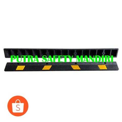 Jual RUBBER WHEEL STOPPER 185 CM KARET PENAHAN RODA PARKIR DENGAN ...