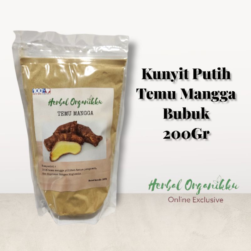 Jual Kunyit Putih Temu Mangga Bubuk 100 & 200gr | White Tumeric Curcuma ...