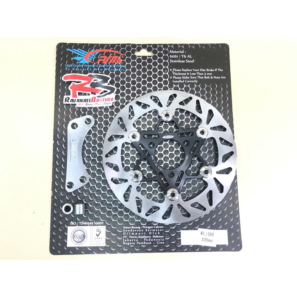 Jual Piringan Cakram Rem Disc Brake PSM 220 mm Yamaha Mio - J M3 Fazzio ...