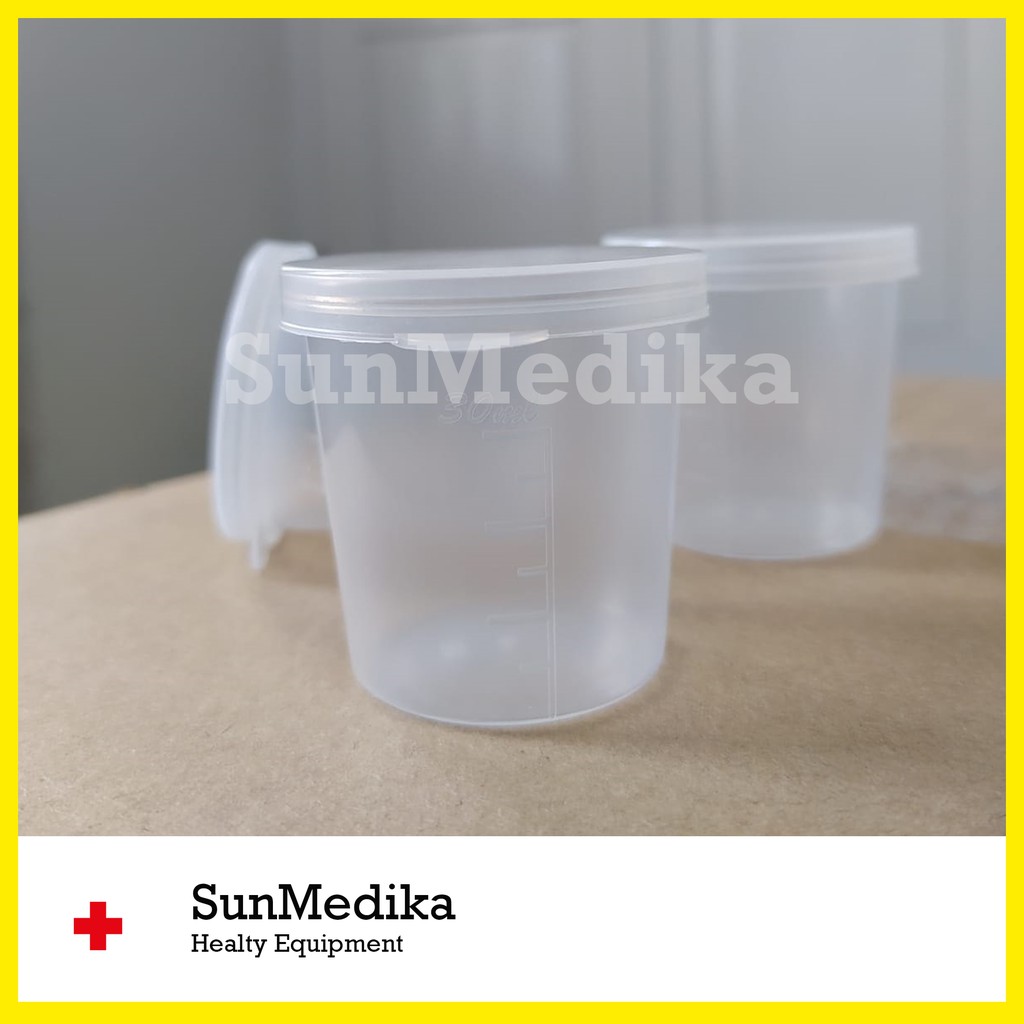 Jual Pot Dahak 30cc Sterile Sputum Container K1015 merk GP | Shopee ...
