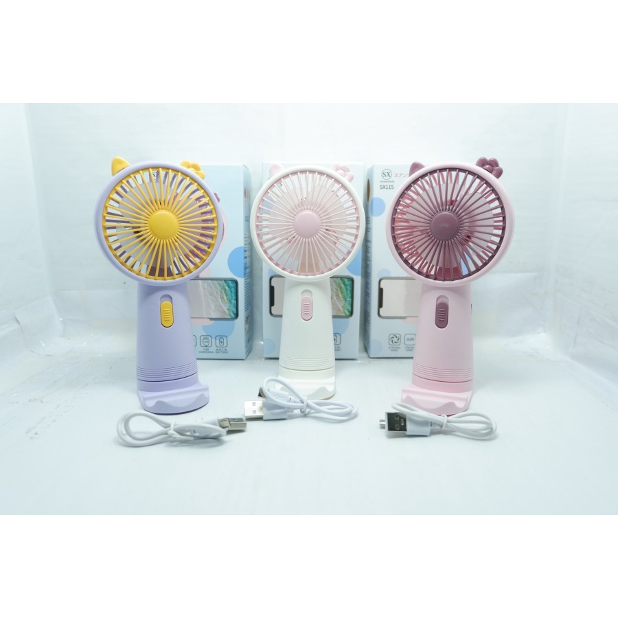 Jual Kipas Tangan Gagang Berdiri Mini Fan Cas SX | Shopee Indonesia