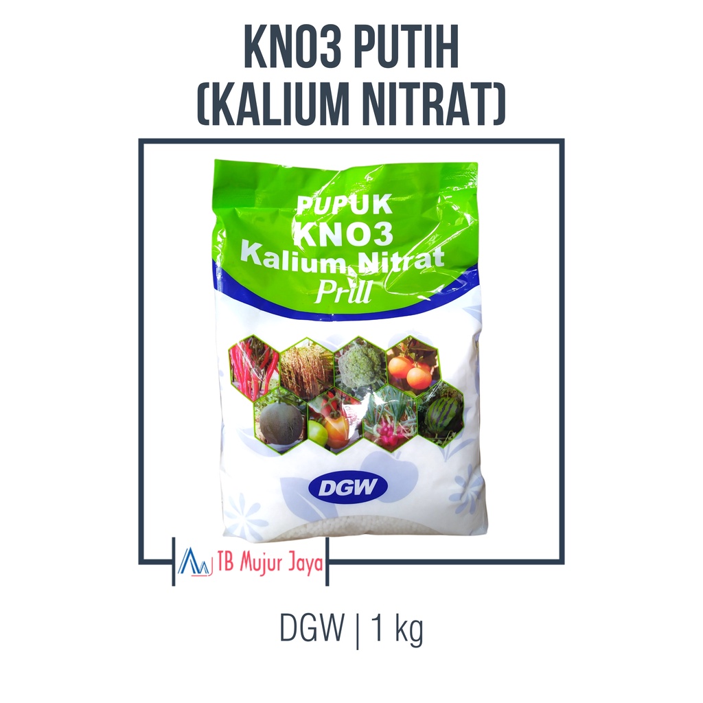 Jual Pupuk KNO3 Putih Kalium Nitrat Prill DGW 1 kg Kemasan Pabrik ...