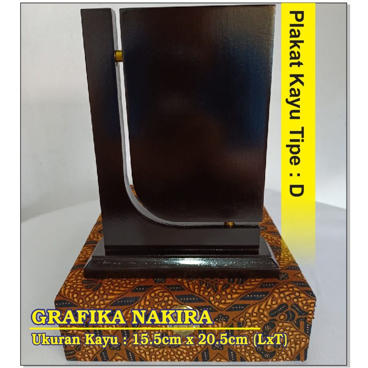Jual Plakat Kayu Polos / Vandel Kayu Murah Bagus + Box Dus Batik / Tipe ...