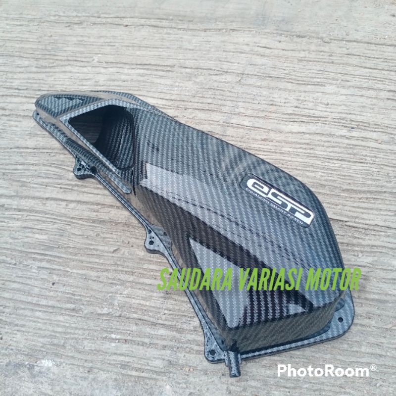 Jual cover tutup filter hawa carbon vario 160 new/pcx 160 new carbon zoro | Shopee Indonesia