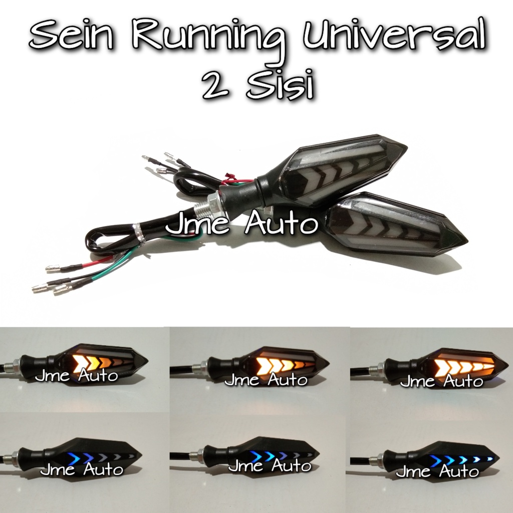 Jual Lampu Sein Motor LED Running 2 Sisi Universal Lampu Sen Motor LED ...