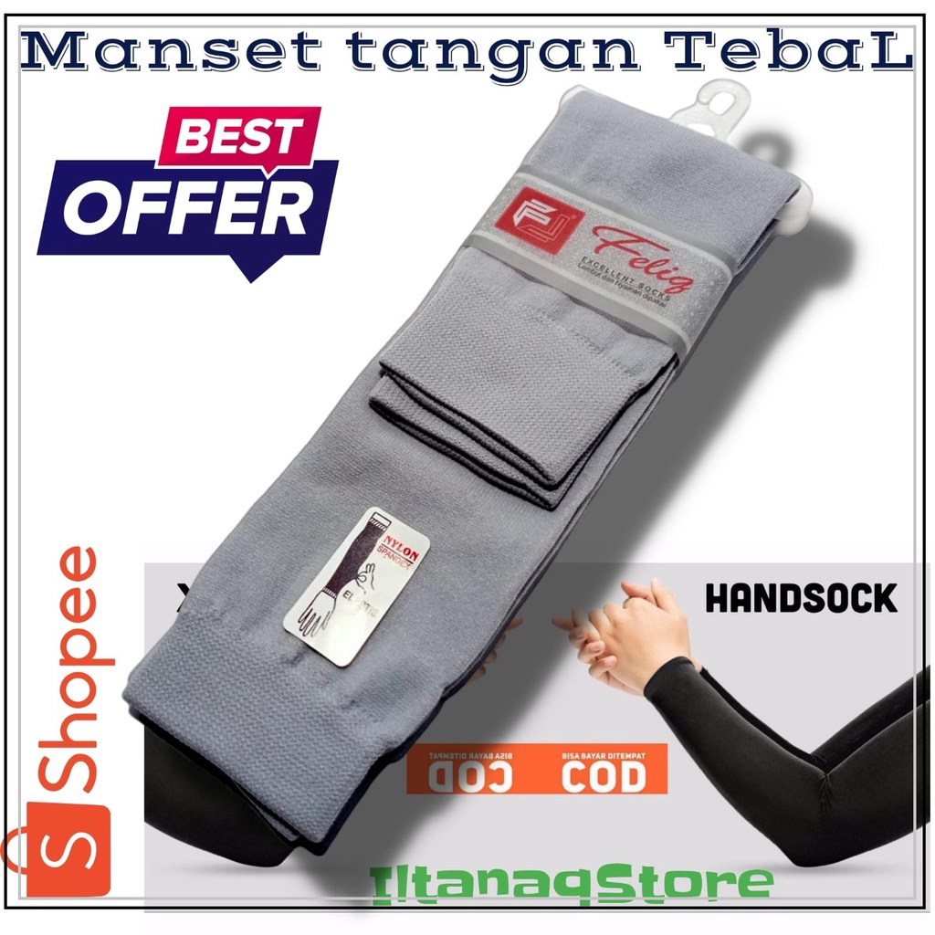 Jual Manset Tangan Pria dan Wanita Tebal dan Panjang Manset Tangan ...