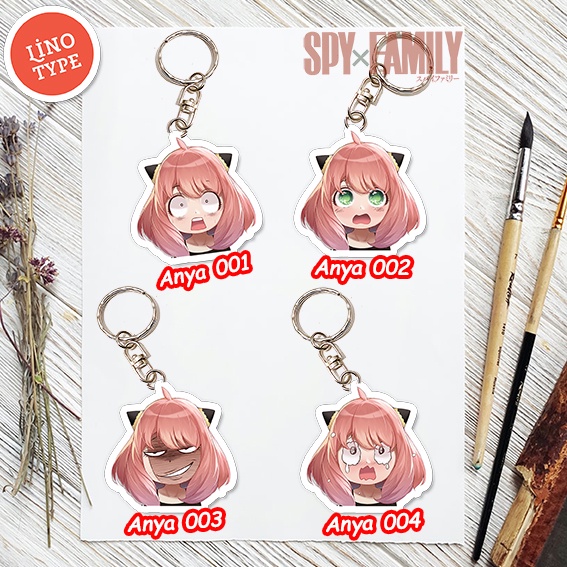 Jual Ganci Karakter Anime Anya Forger, Gantungan Kunci Anya, Keychain ...
