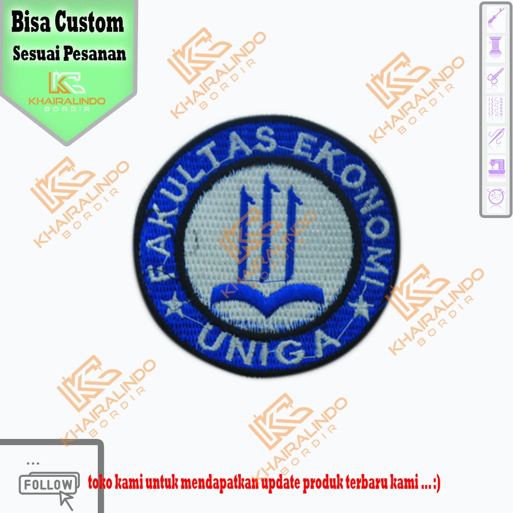 Jual logo uniga bordir / emblem patch bordir | Shopee Indonesia