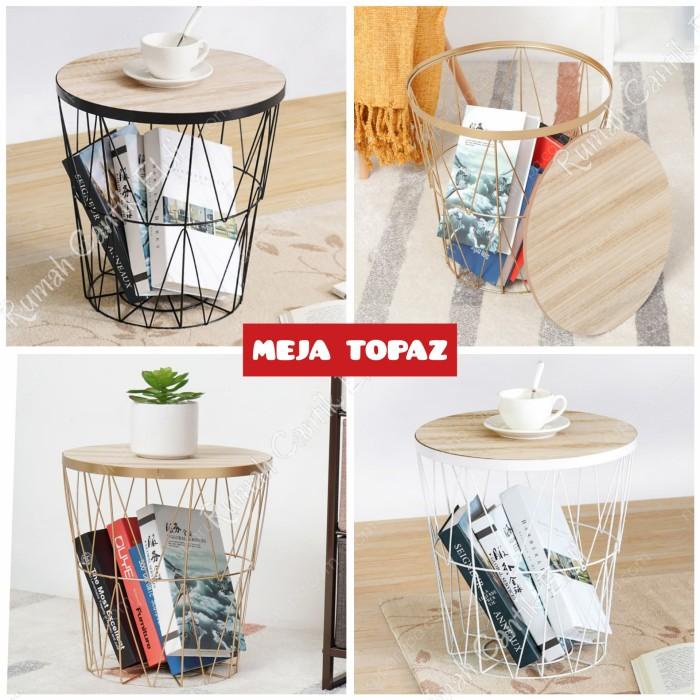 Jual Meja | Toby Meja Tamu/Meja Sudut/Meja Sofa Storage Keranjang ...