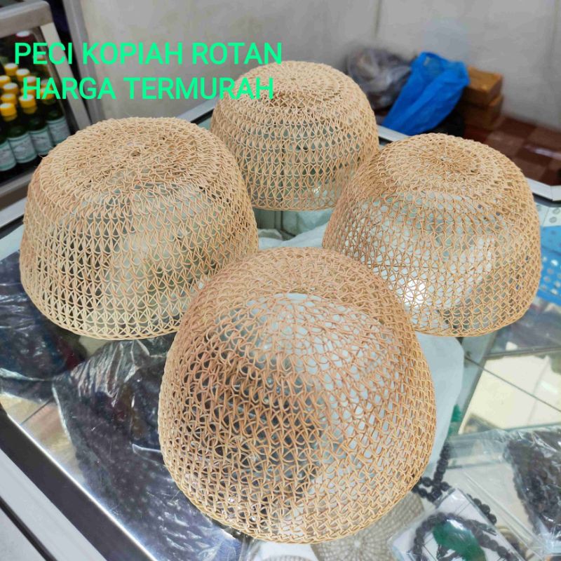 Jual KOPIAH ROTAN PECI SONGKOK ROTAN BERBAGAI UKURAN | Shopee Indonesia