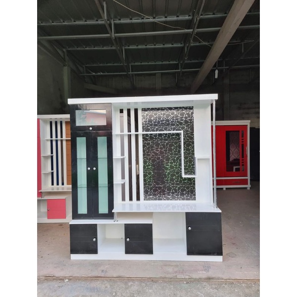 Jual lemari buffet tv minimalis pvc cat duco | Shopee Indonesia