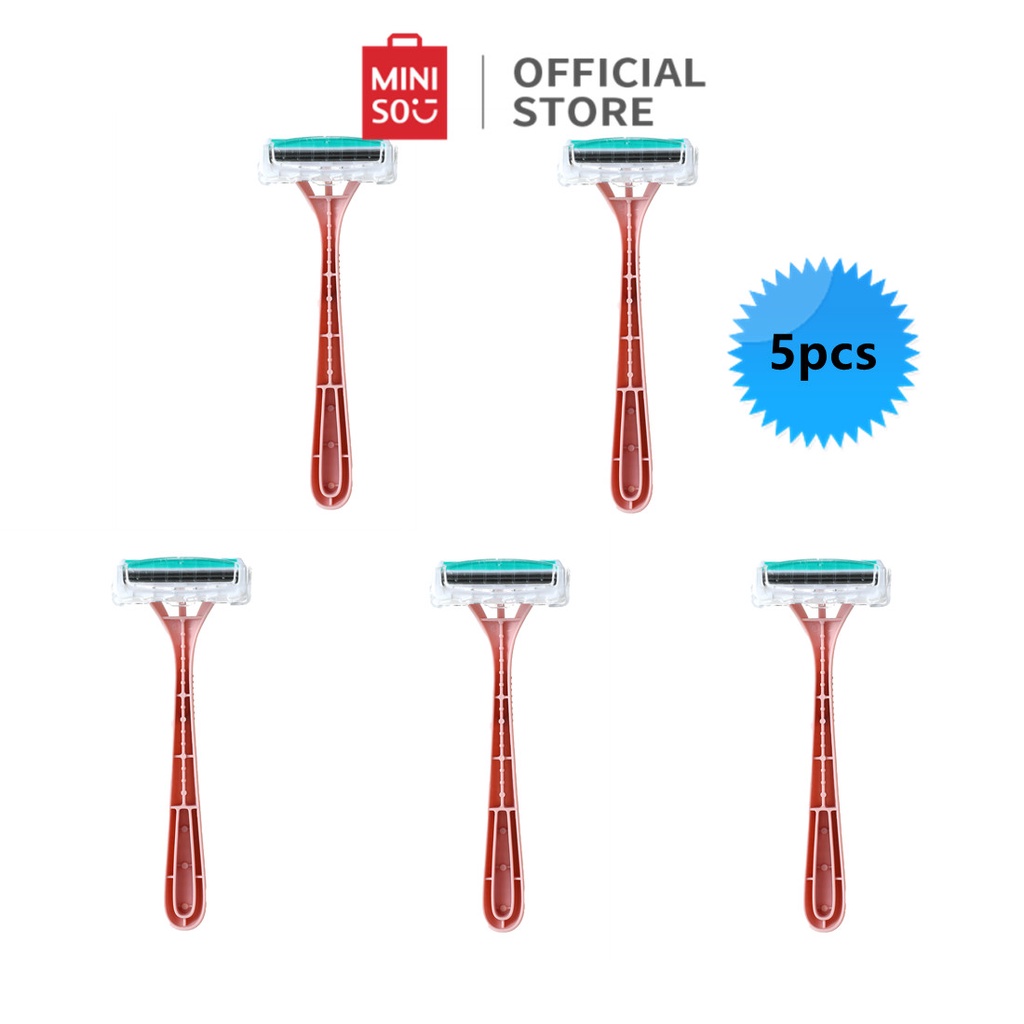 Jual Miniso Alat Cukur Wanita (Paket 5) Pelumas Nyaman Ladies Shaver 3 ...