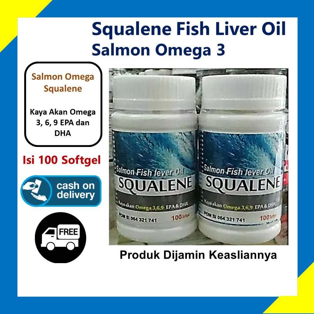Jual Squalen Squalene Fish Liver Oil Salmon Omega 3 | Shopee Indonesia