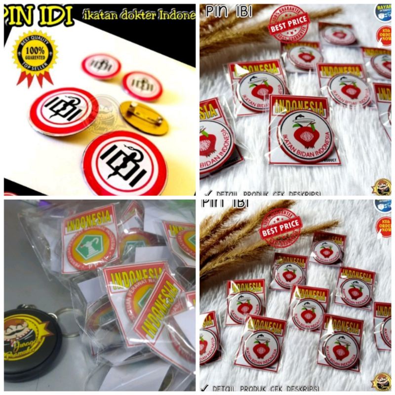 Jual PIN PADI KAPAS / PIN IBI PIN PPNI PIN IDI PIN BIDEL /0PIN-LENCANA ...