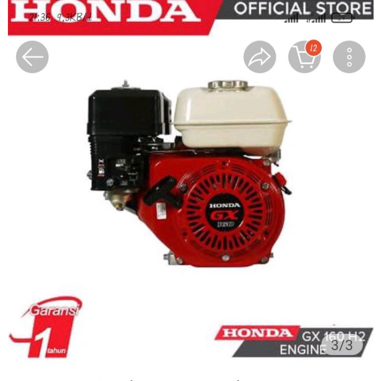 Jual mesin penggerak bensin honda gx160 original | Shopee Indonesia