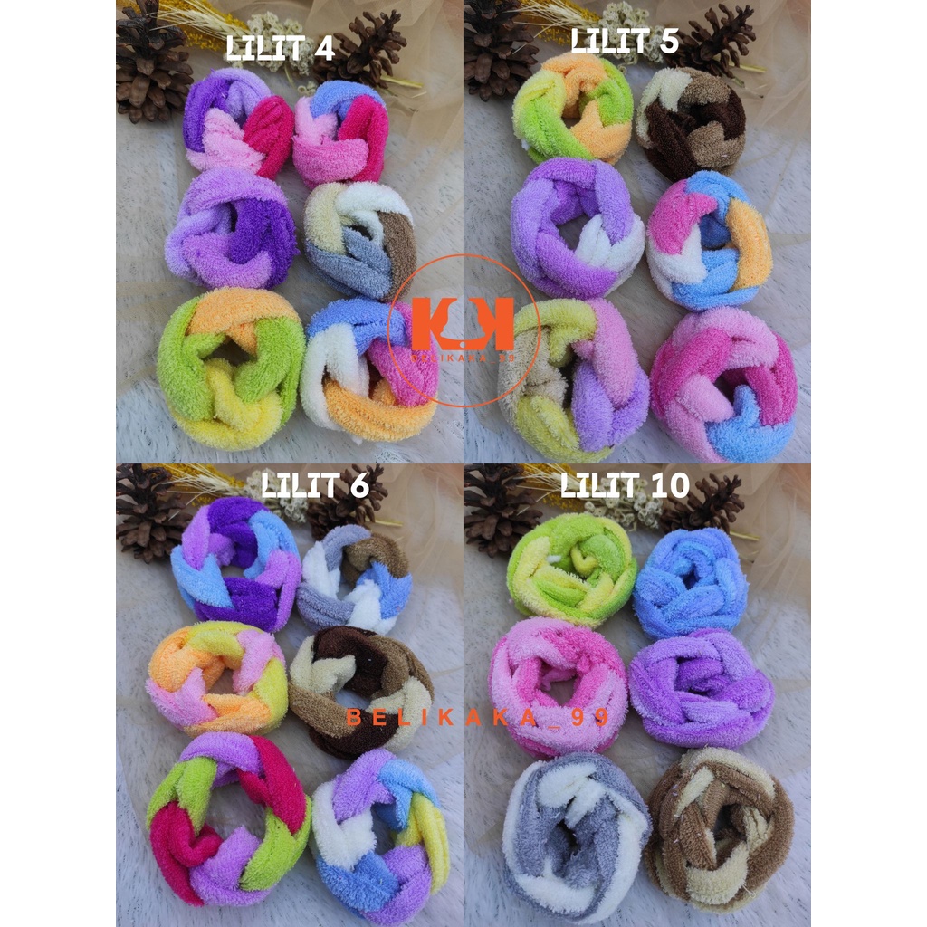 Jual IKAT RAMBUT LILIT HANDUK LILIT 4 5 6 10 / KUNCIRAN RAMBUT LILIT ...