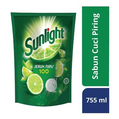 Jual Sabun cuci piring Sunlight Jeruk Nipis pouch 755ml | Shopee Indonesia