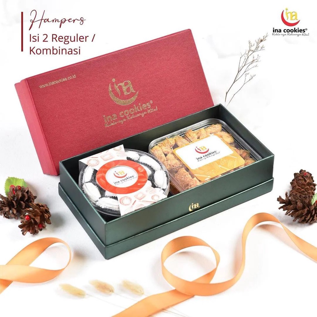 Jual Ina cookies Hampers - hardcase isi 2 mix tempat kue lebaran box ...