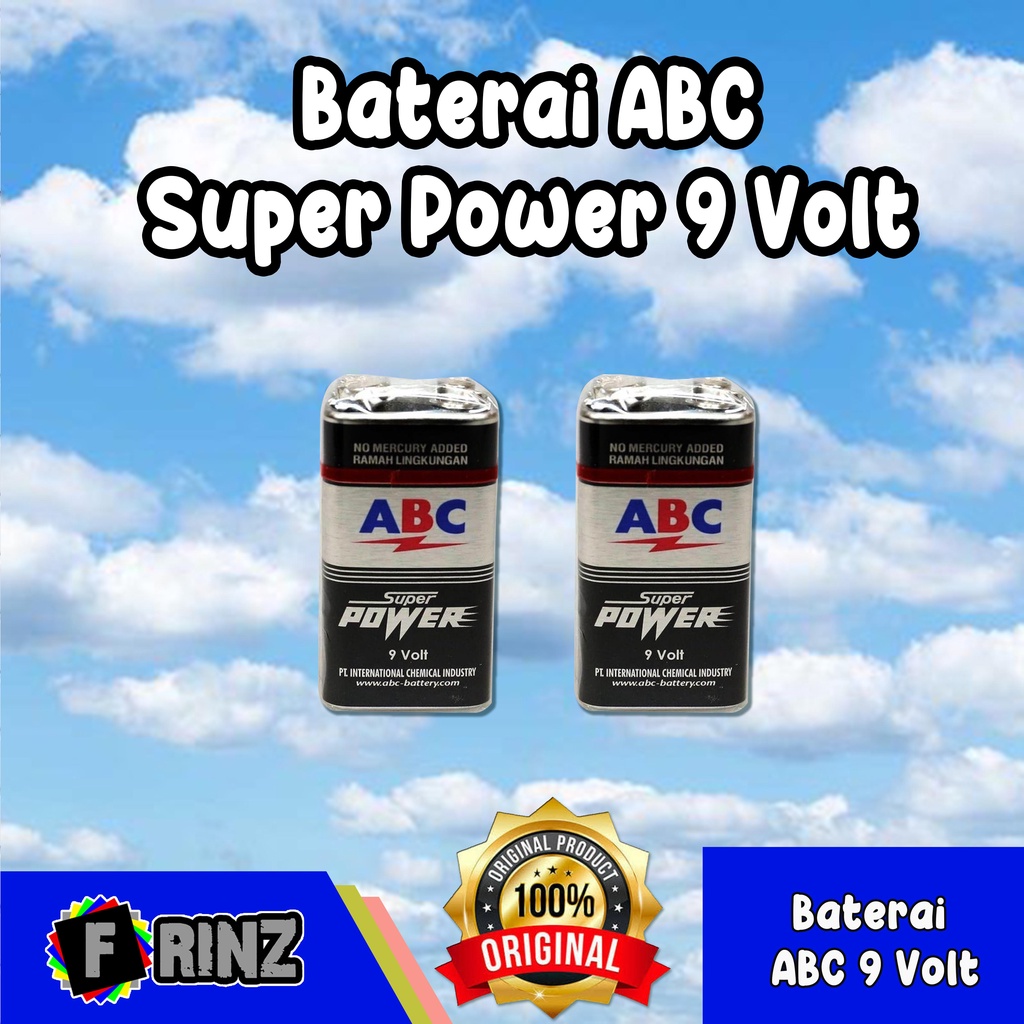 Jual ATK ~ Baterai ABC Super Power 9 Volt ( 1 pcs ) | Shopee Indonesia