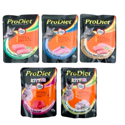 Jual Makanan Kucing Pro Diet ProDiet Pouch 85gr - cat food | Shopee ...