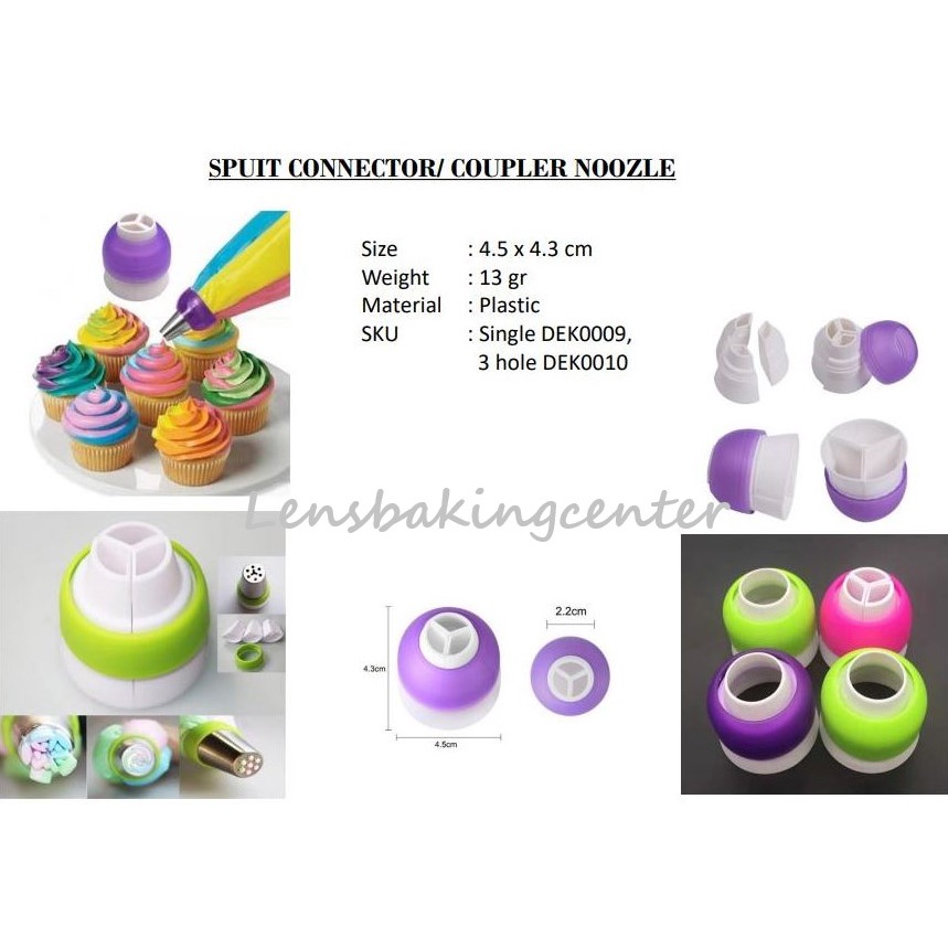 Jual Spuit Nozzle Connector/Konektor Butter Cream | Spuit Nozzle ...