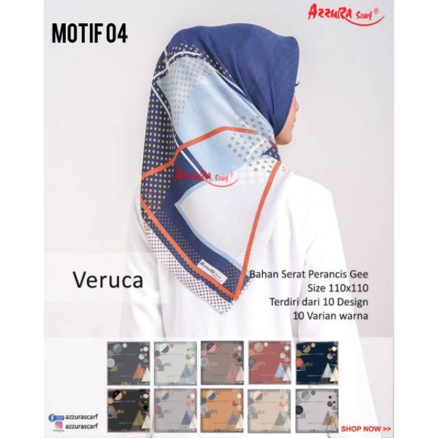 Jual Hijab Veruca by Azzura ECER (19.000/pcs) | Shopee Indonesia