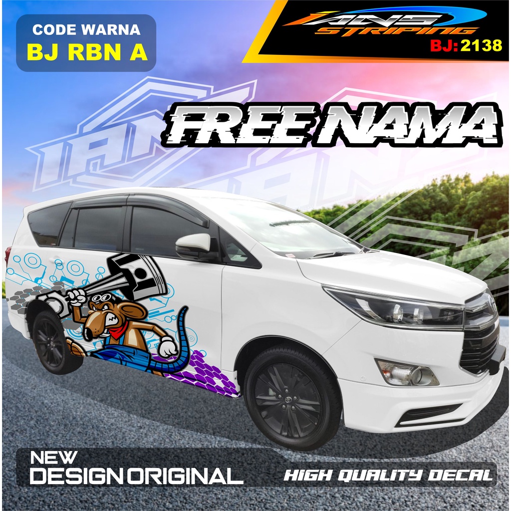 Jual DECAL STIKER MOBIL INNOVA REBORN / VARIASI STICKER MOBIL AVANZA ...