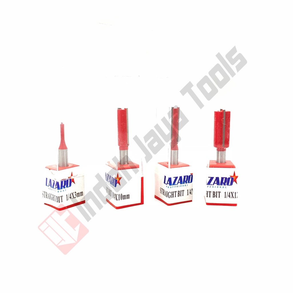 Jual LAZARO STRAIGHT Bit 3 4 5 6 8 10 12 mm - Router Bit Lurus Mata ...