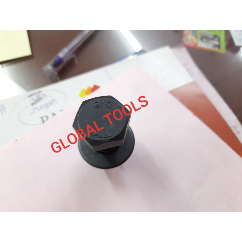 Jual baut mur baja m16 x 40 kunci 24 baut WF baut baja hitam High ...