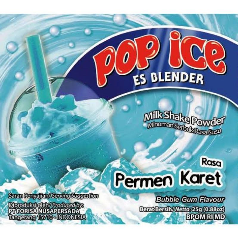 Jual POP ICE RASA PERMEN KARET PER 10 PCS | Shopee Indonesia