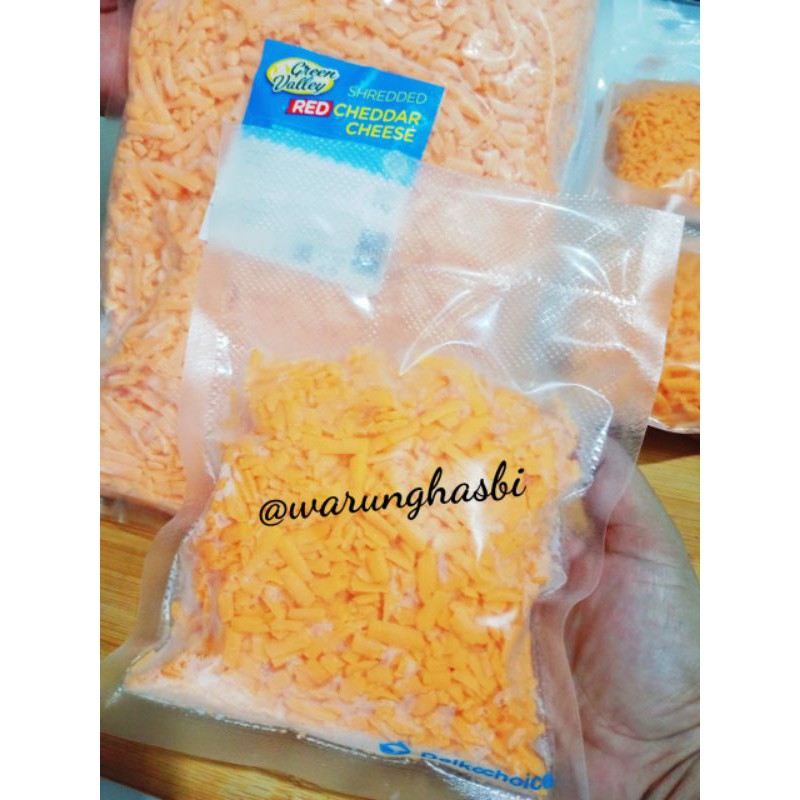 Jual Red cheddar cheese shredded (parut) | Shopee Indonesia