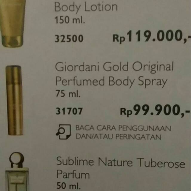 Jual Giordani gold original parfumed body spray | Shopee Indonesia