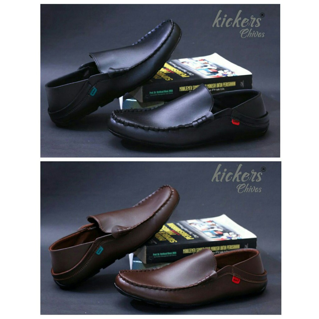 Jual Sepatu Kickers Slip On Loafers Sepatu kerja Formal Murah meriah ...