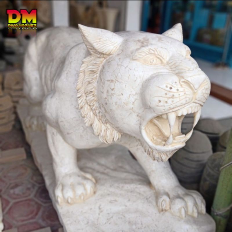 Jual Patung Macan Marmer Putih Ukuran Besar | Shopee Indonesia