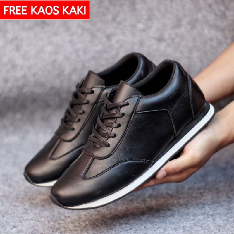 Jual Sepatu Mr Joe Ronero Original Sneakers Kulit Pria Casual Ori | Shopee Indonesia