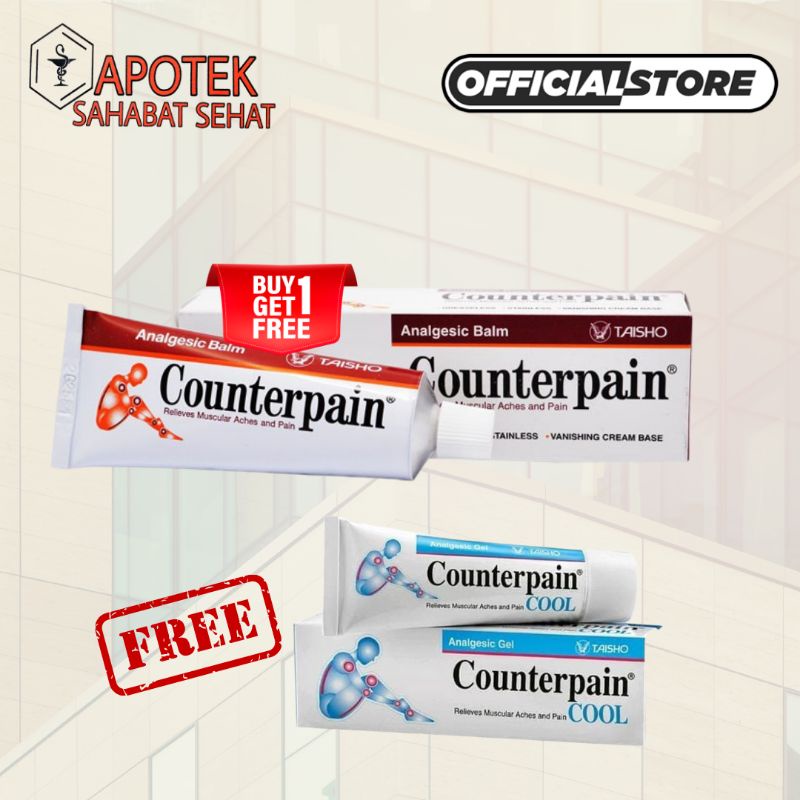 Jual COUNTERPAIN DUO CREAM 15 gr & CL 5 gr UNTUK MEREDAKAN NYERI OTOT ...