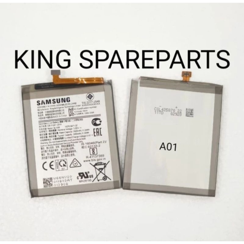 Jual BATERAI BATRE BATTERY BATERE SAMSUNG GALAXY A01 CORE A015 ORIGINAL | Shopee Indonesia