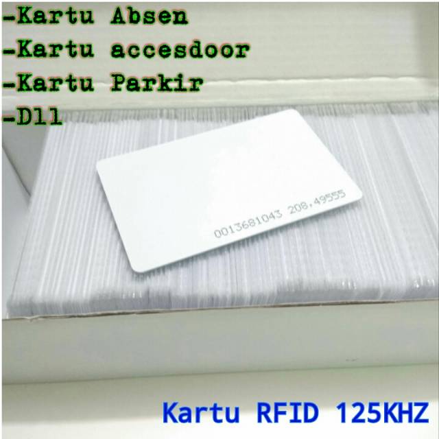 Jual RFID proximity 125khz id card - kartu mesin absen - parkir ...