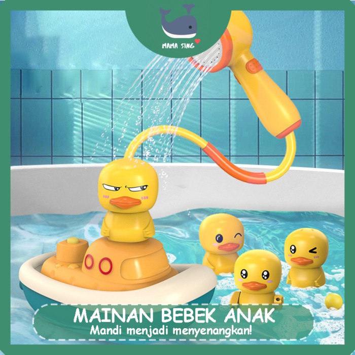 Jual 4in1 Mainan Mandi Anak Semprotan Elektrik Bebek Shower Duck ...