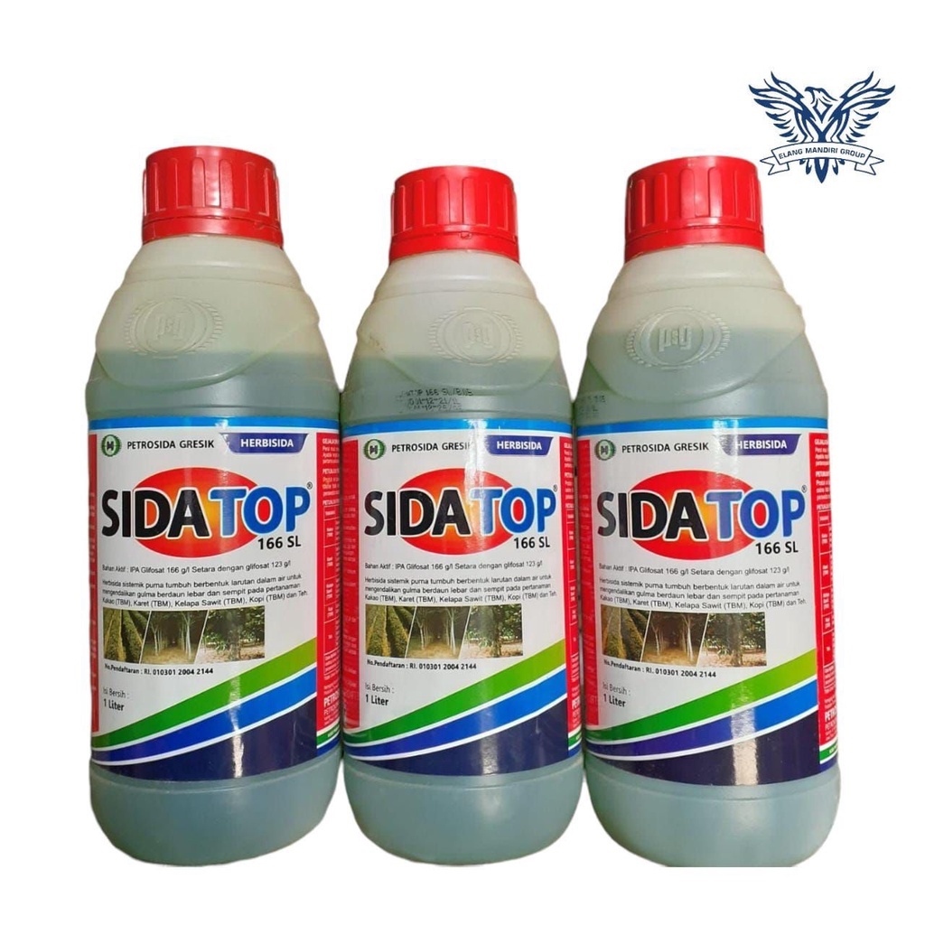 Jual Sidatop 166SL 1 Liter Herbisida Sistemik IPA Glifosat Basmi Rumput ...