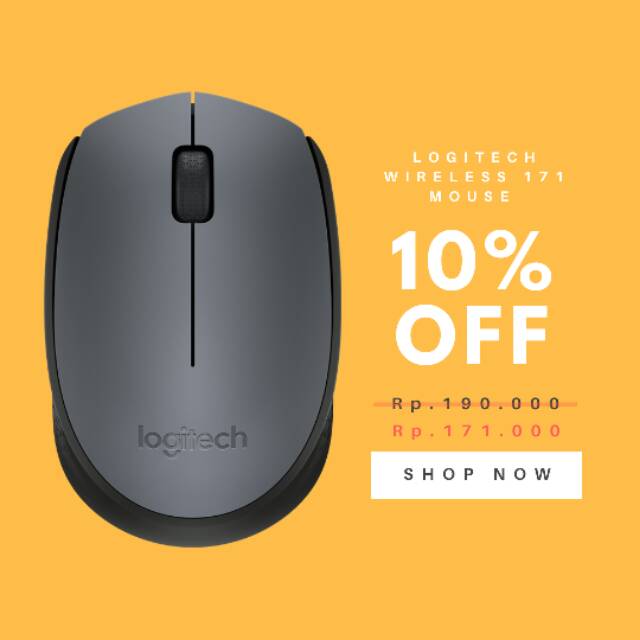Jual Logitech Wireless 171 Mouse (10%) | Shopee Indonesia