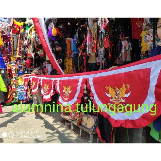 Jual VP132 Umbul umbul bendera rontek garuda buat teras rumah kantor ...