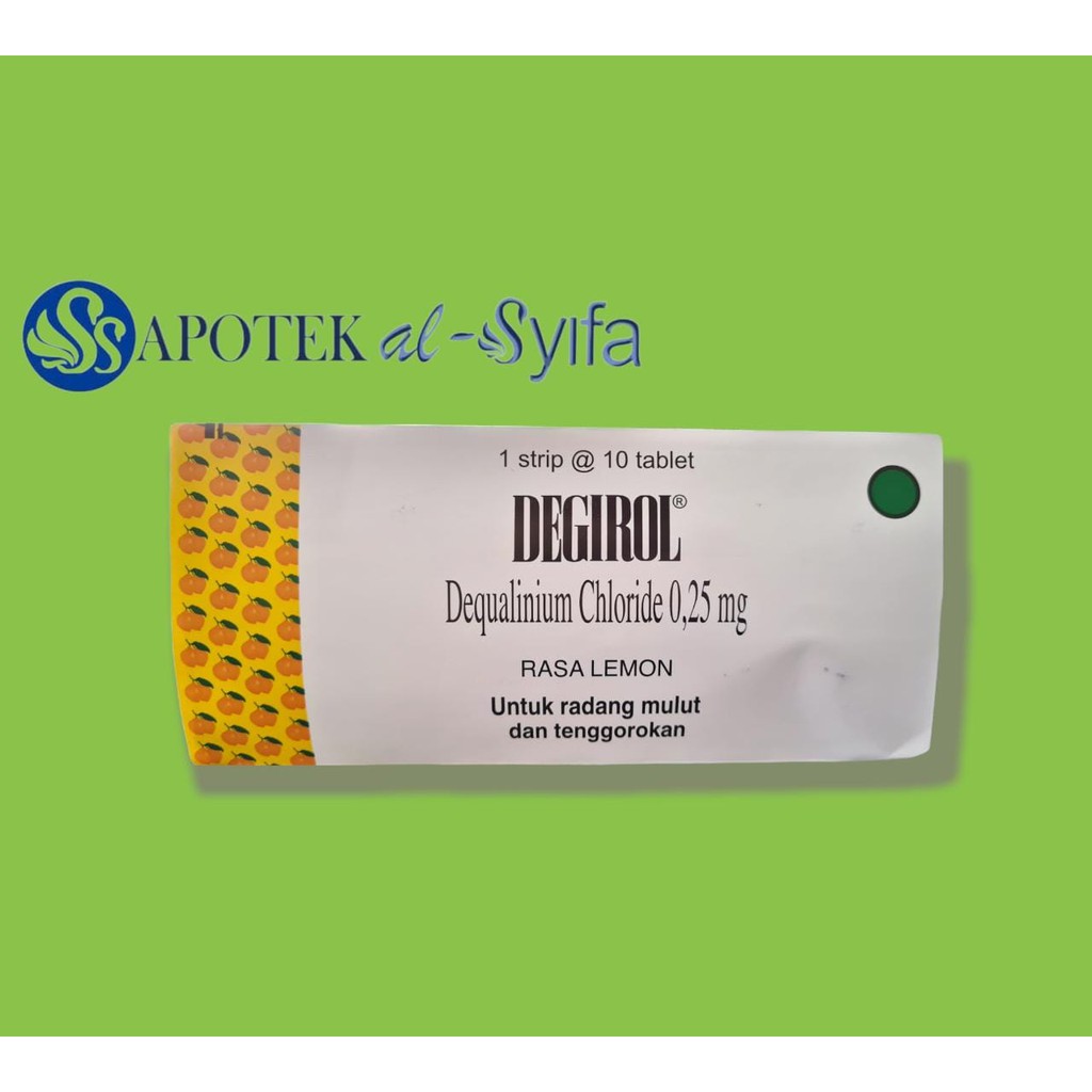 Jual Degirol Tablet Hisap untuk sariawan (1 strip isi 10 tablet) | Shopee Indonesia