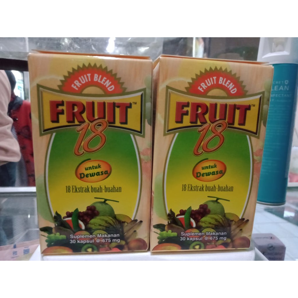 Jual FRUIT 18 DEWASA 30 CAPSULE / TERDIRI DARI 18 BUAH - BUAHAN ...