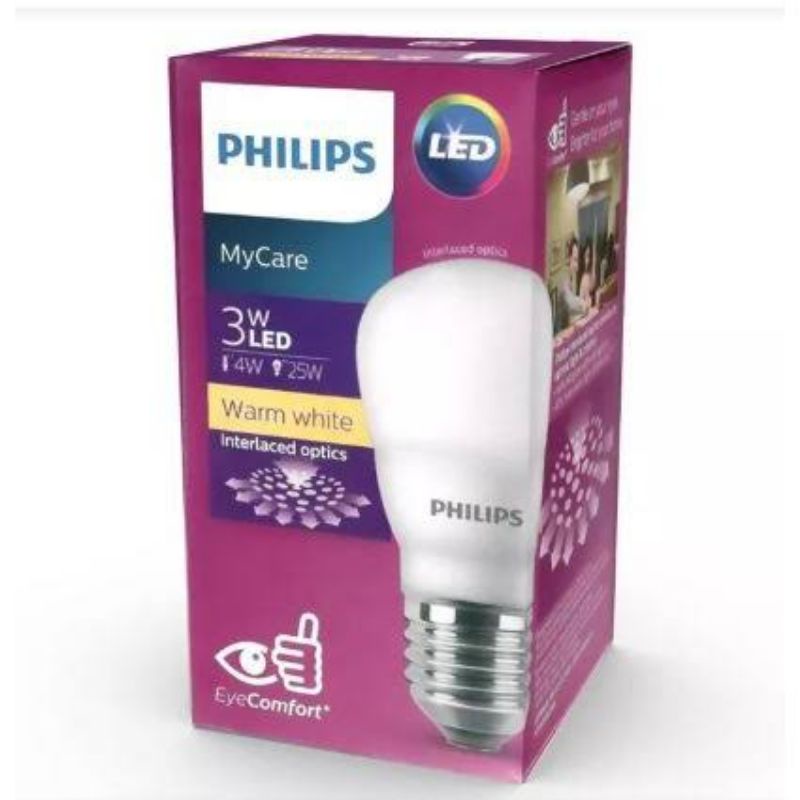 Jual Lampu LED E27 PHILIPS Warm White 3W 3 Watt Kuning Hias Cafe Hotel ...